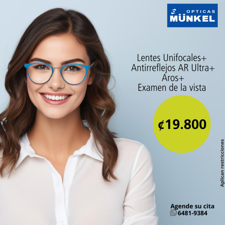 Promoción - Ópticas Münkel: Líder en Tecnología de Lentes y Estilos de Moda
